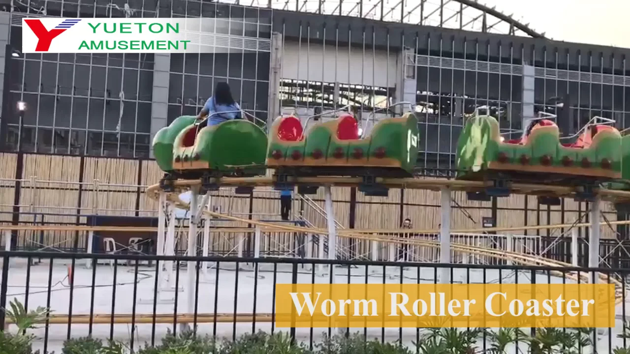 16 Person Children Amusement Park Kiddie Ride Small Rollercoaster Wacky ...