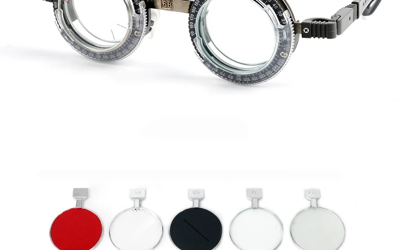 Ophthalmic Trial Testing Lens with Metal Rim - 3 Year Warranty