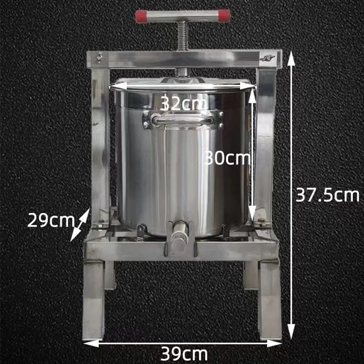 Stainless Steel Press Machine Honey Presser Beeswax Extractor