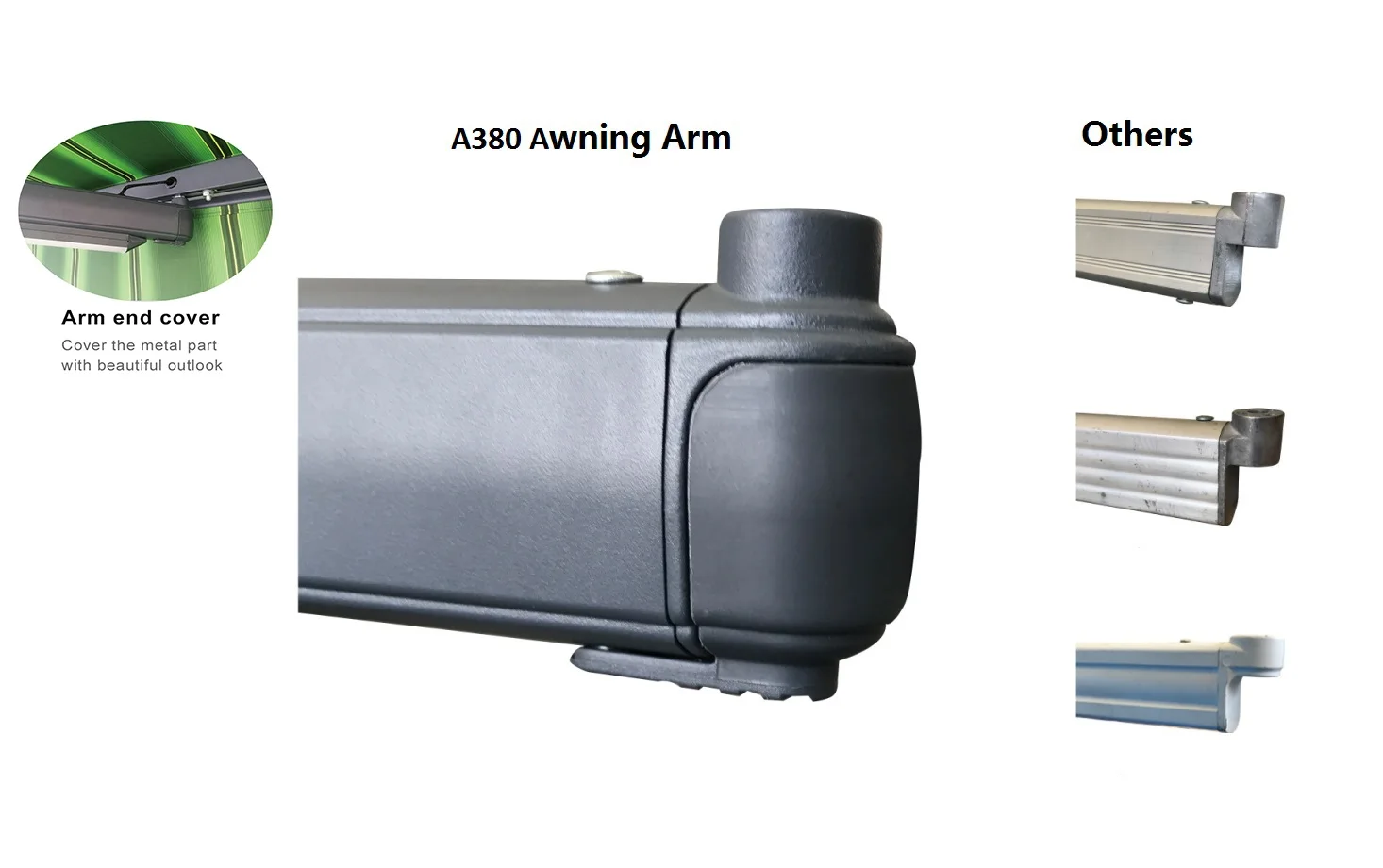 Outdoor Motorized Aluminum Folding Arm Retractable Awning| Alibaba.com