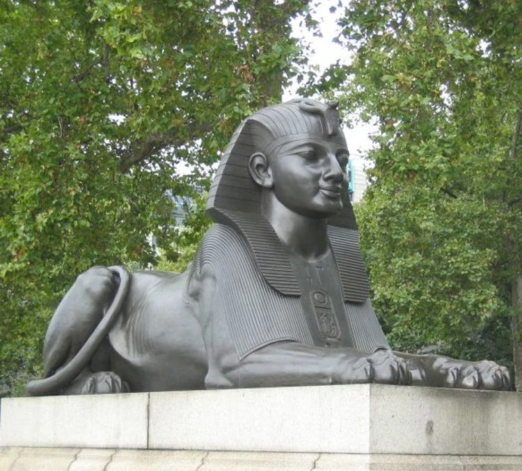 Ancient Egyptian Mythology Statue Large Bronze Sphinx Sculpture For ...