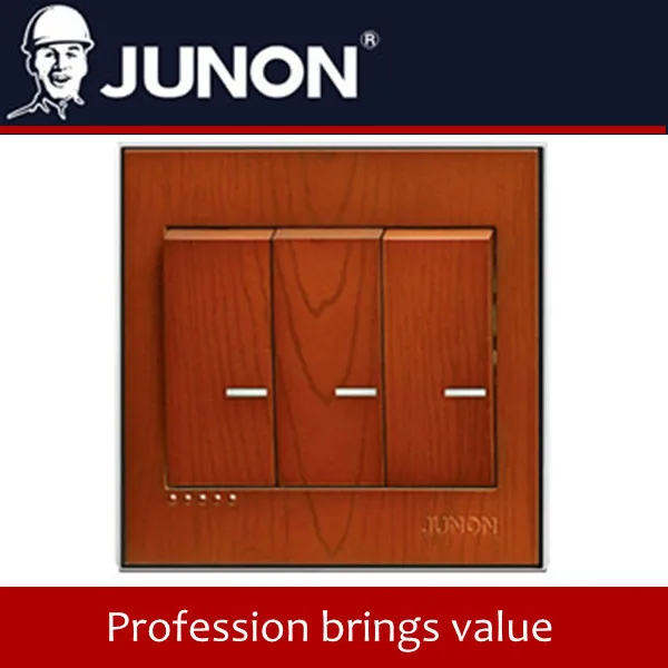 JUNON Wooden Series Electric Switch (P831L/Y) - Durable & Stylish