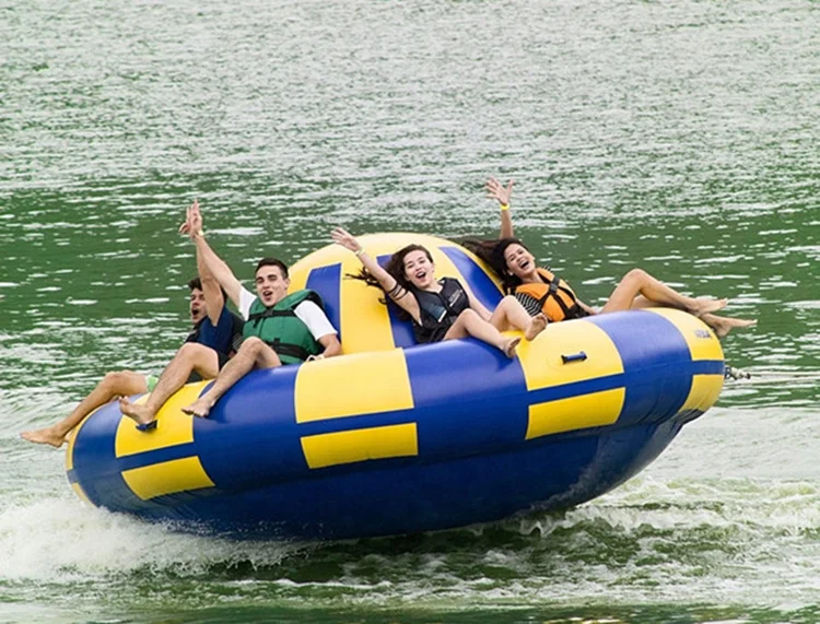 Inflatable Spinning Top UFO Towable Tube for Water Fun