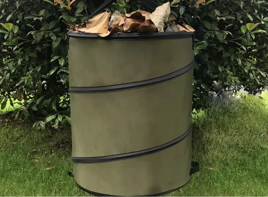 Foldable Leaf Trash Can Garden Outdoor Trash Can - Buy Foldable Leaf ...