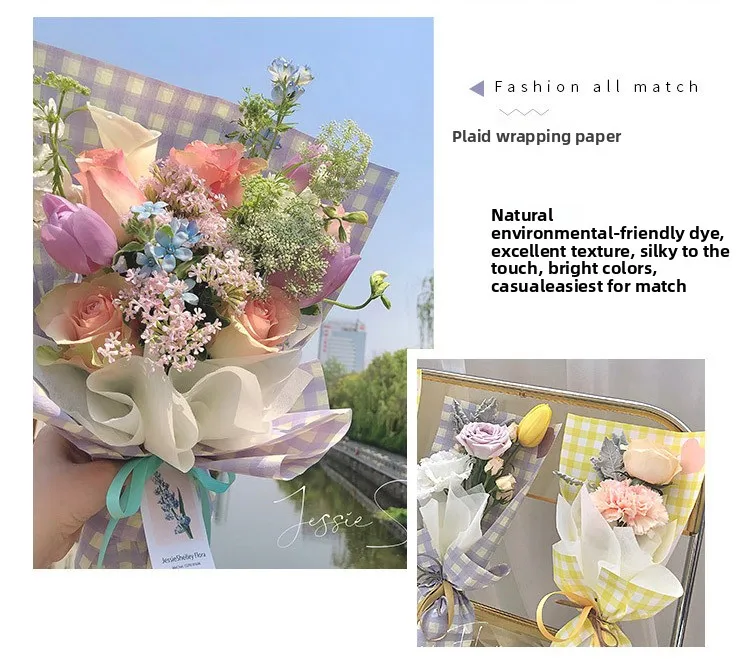 Waterproof Pearlescent PE Bouquet Wrapping Paper European Elegant ...