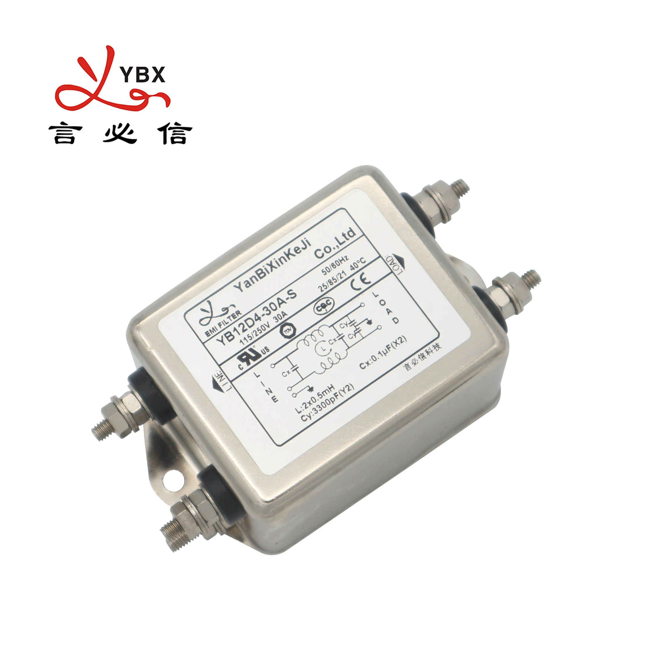 Yanbixin 220v Single-phase Power Supply Line Emi Filter With Cul Tuv ...