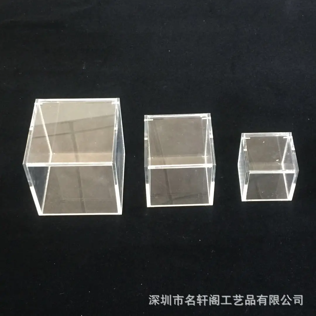 Clear Perspex Hinged Acrylic Rectangle Storage Box With Flip Lid - Buy ...