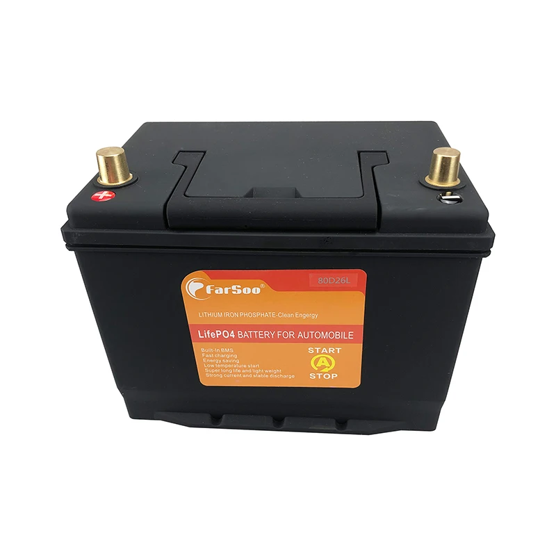 80d26l 80d26r 12.8v 60ah Lithium Iron Phosphate Llifepo4 Automobile ...