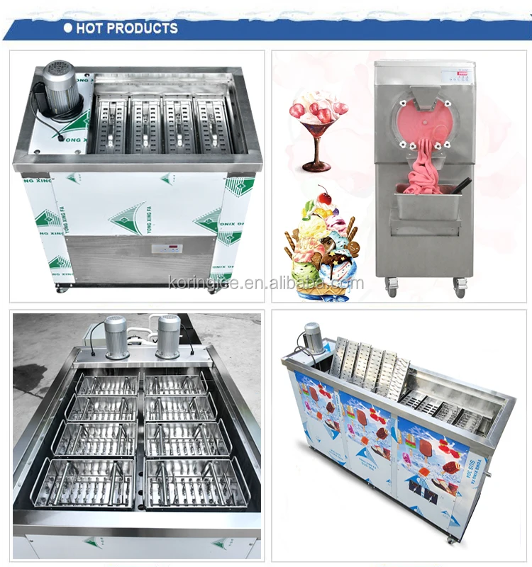 Professional Commercial Double Molds Popsicle Ice Lolly Making Machine ...
