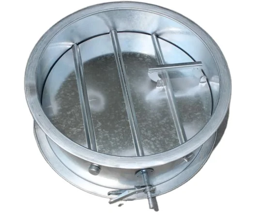 Galvanized Steel Duct Damper Manual Operated Round Opposed Damper For ...