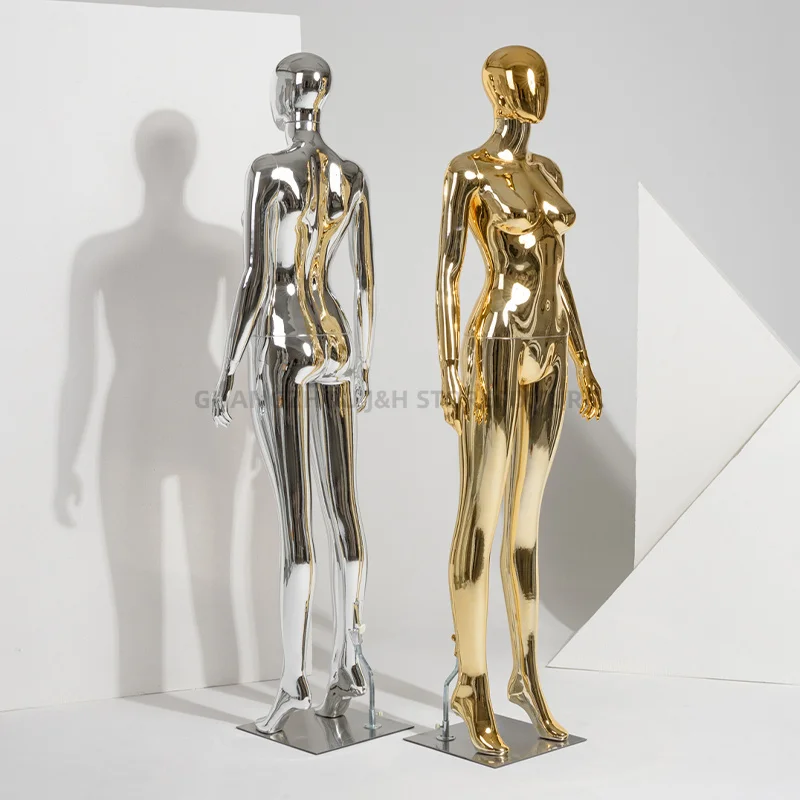 Luxury Full Body Gold Mannequins for Sexy Clothing Display
