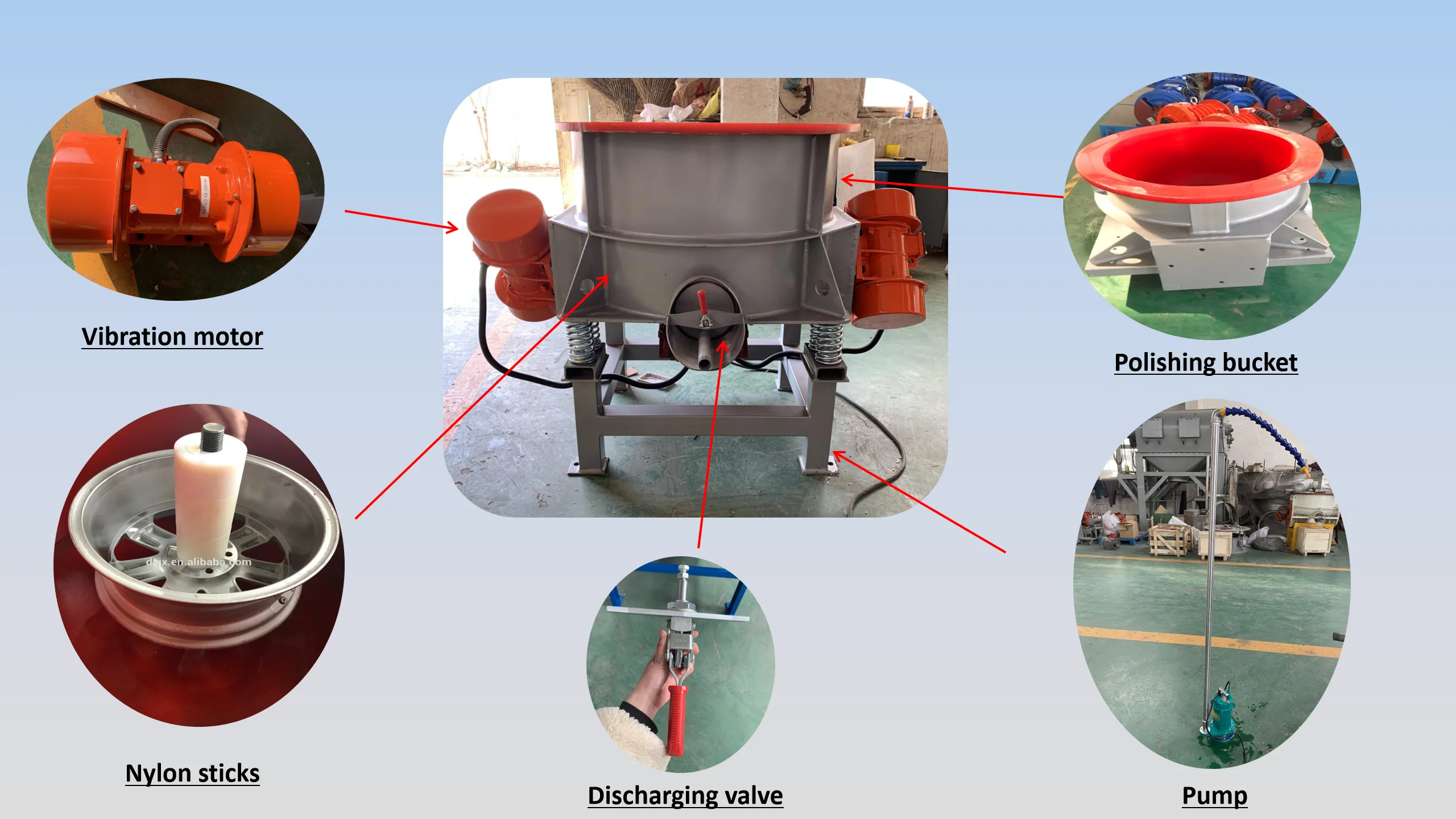 Car Truck Wheel Vibration Deburring Weight Vibro Polish
