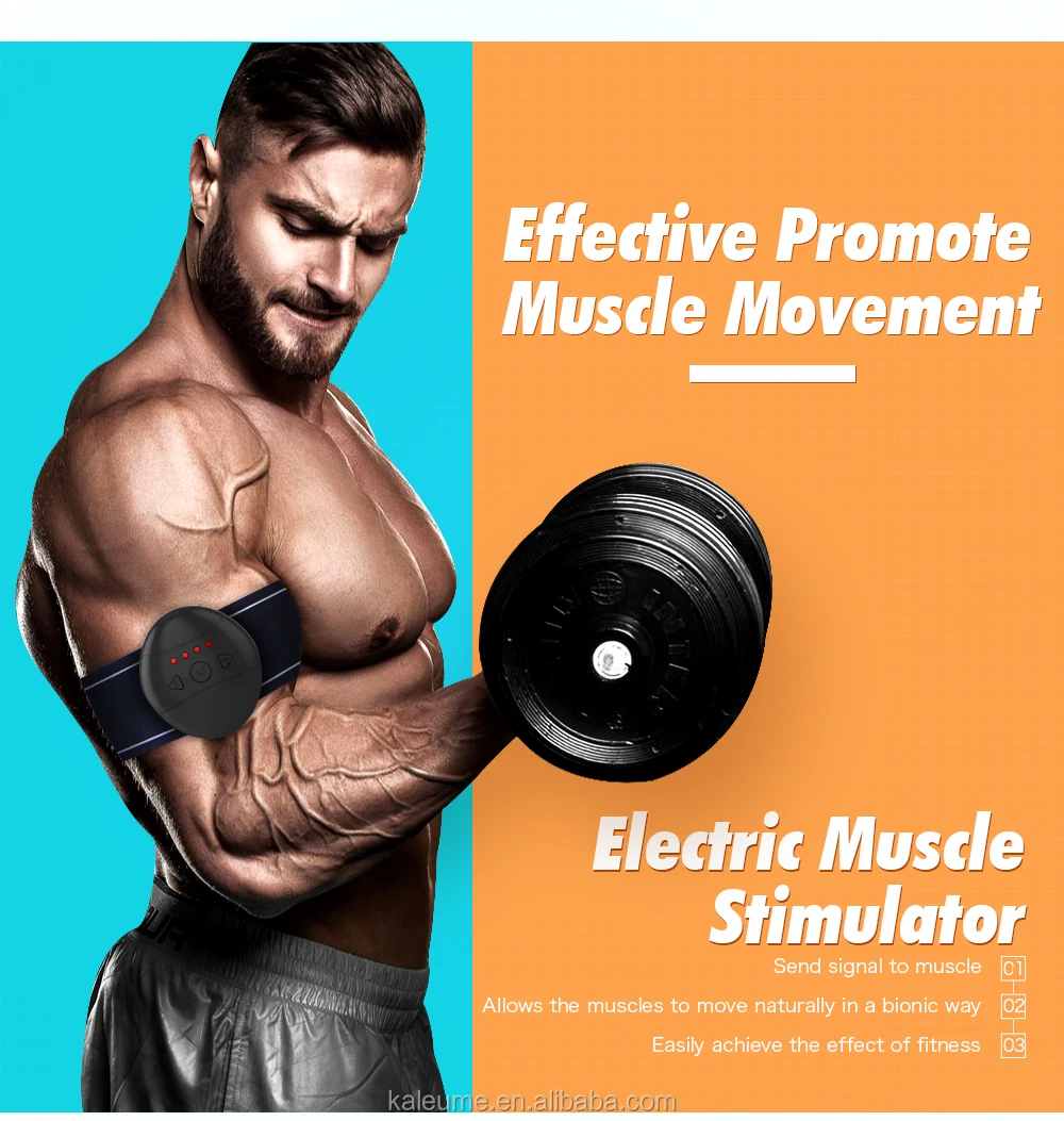 Portable Usb Charging Electric Ems Muscle Fitness Stimulator Ab Toner ...