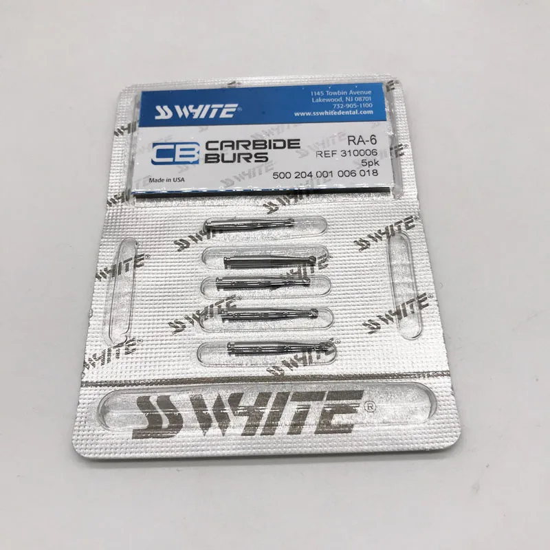 ISO Approved Original SSW RA-6 Dental Carbide Burs Tungsten Steel Bur 5 ...