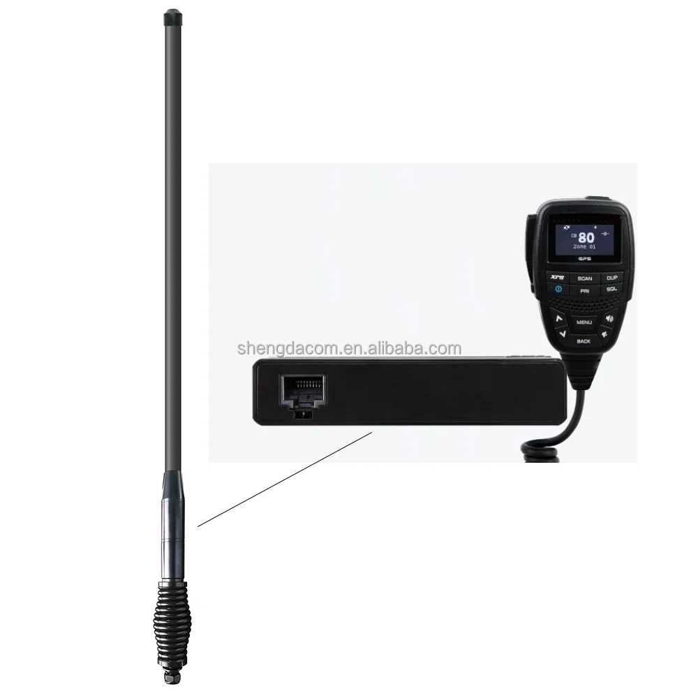 4x4 Off Road Antenna VHF UHF V/U Dual Band 4G CB 27MHz 477MHz Cable ...