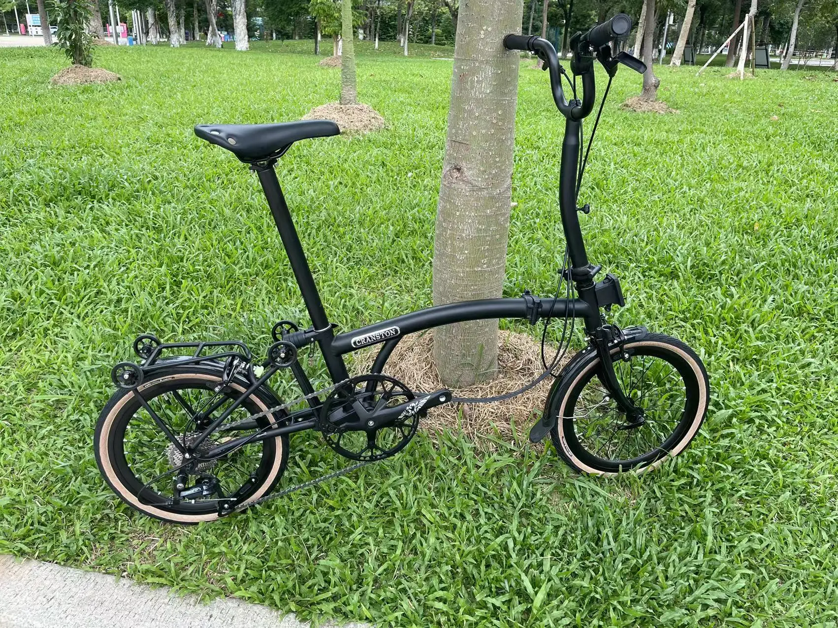 Lightweight 16" Steel Frame Folding Bike 9-SPEED