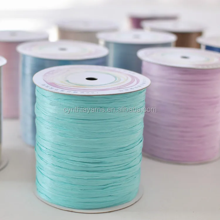 Cynthia Shiny Raffia DIY Colorful Decoration Paper Raffia Yarn