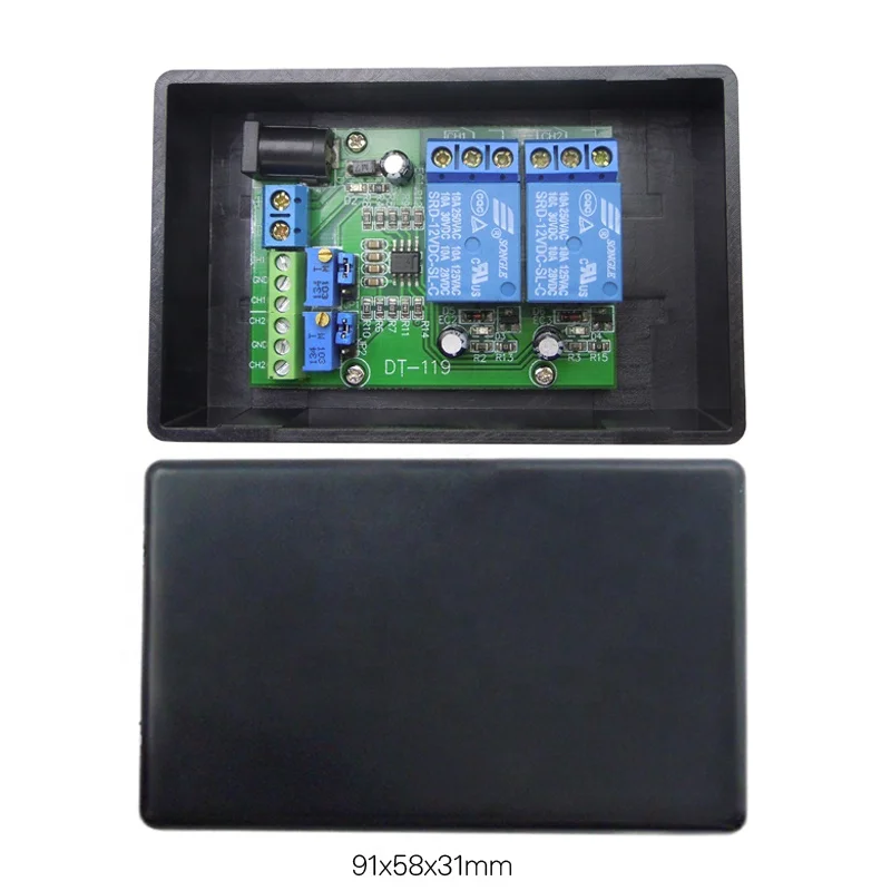 Taidacent LM393 Dual Comparator Voltage Relay - Two Way Voltage ...