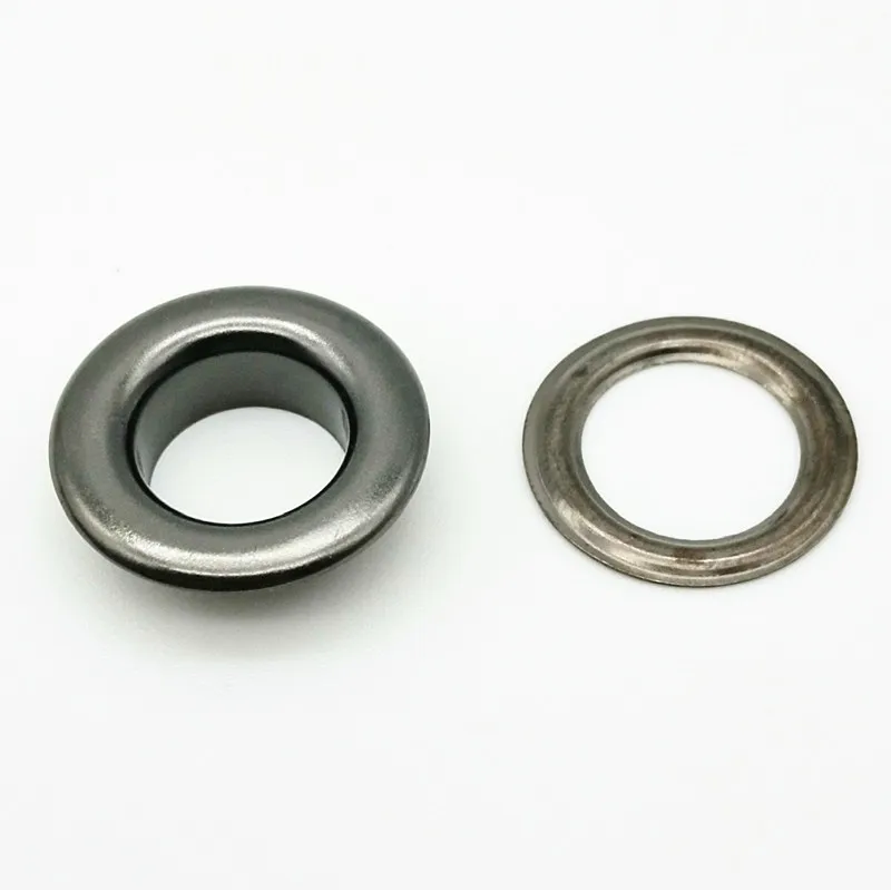 18mm Outer, 10mm Inner Size Brass Eyelet in Gun Metal Color