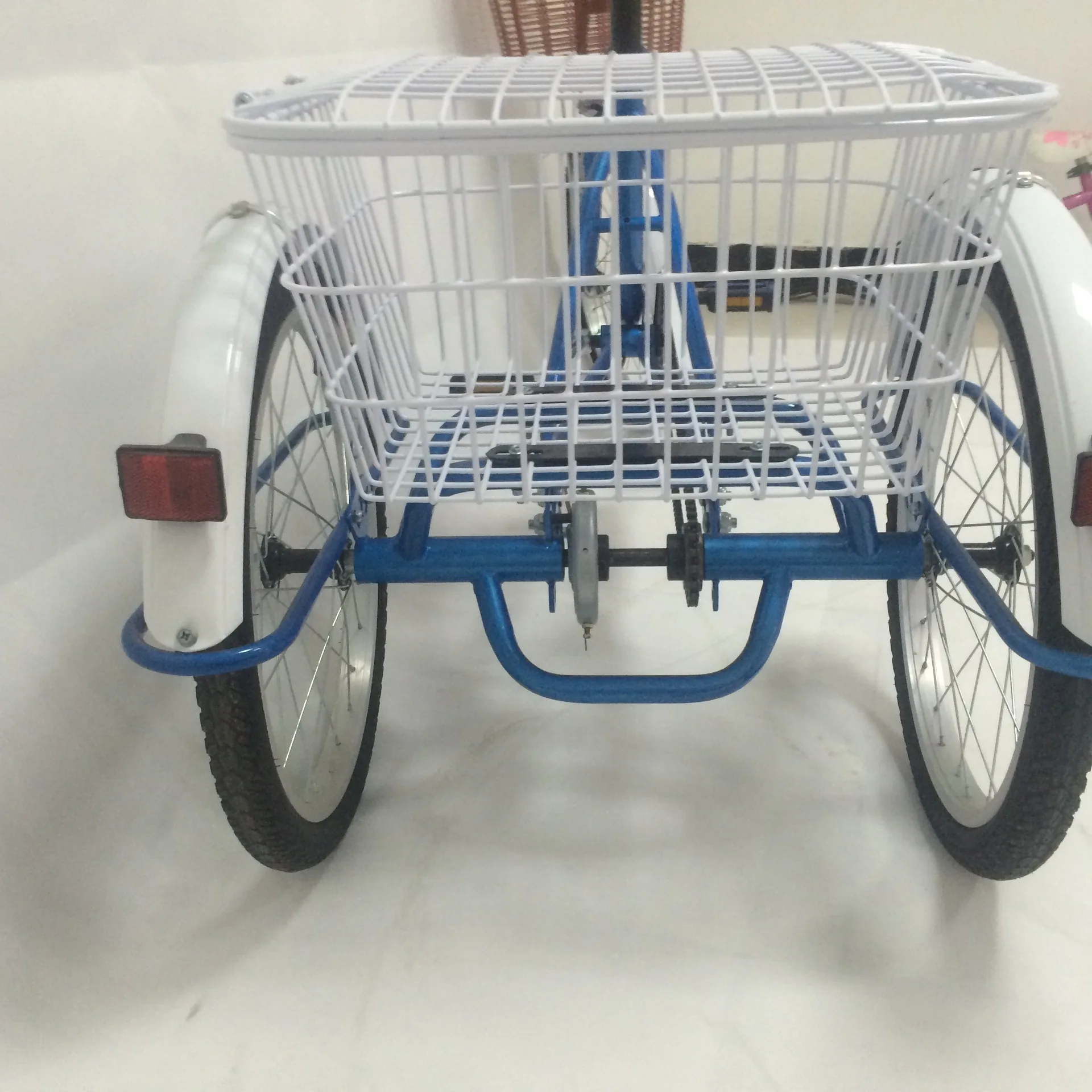 20 Inch Human-Powered Leisure Tricycle with Vegetable Basket