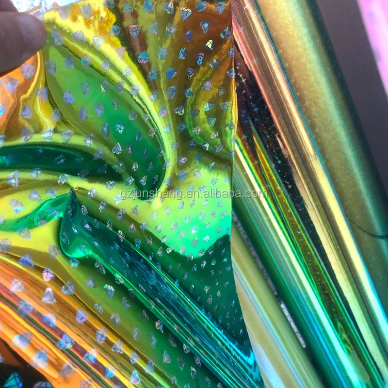 New Iridescent PVC Holographic Vinyl Fabric - Durable & Versatile