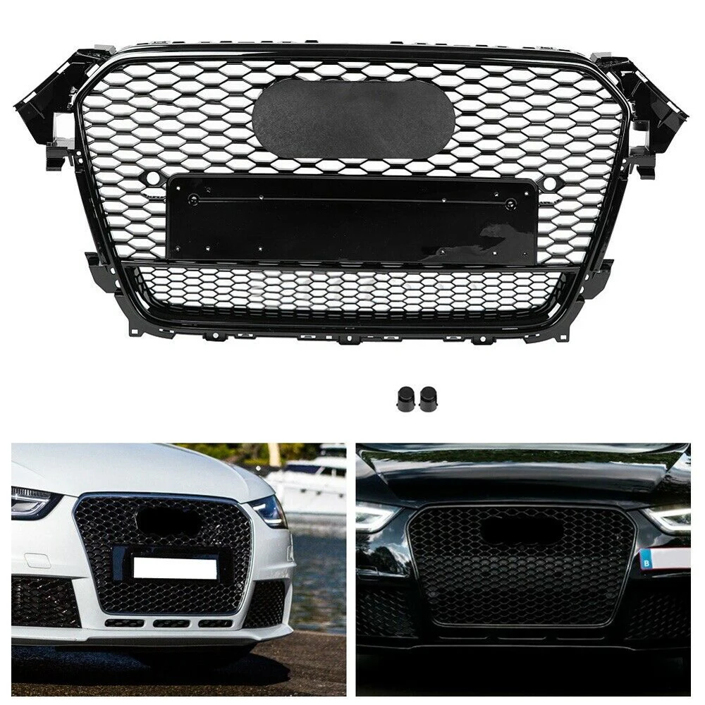 Grille 2013-2015 Style Sport Honeycomb Front Mesh Grill For Audi A4 S4 ...