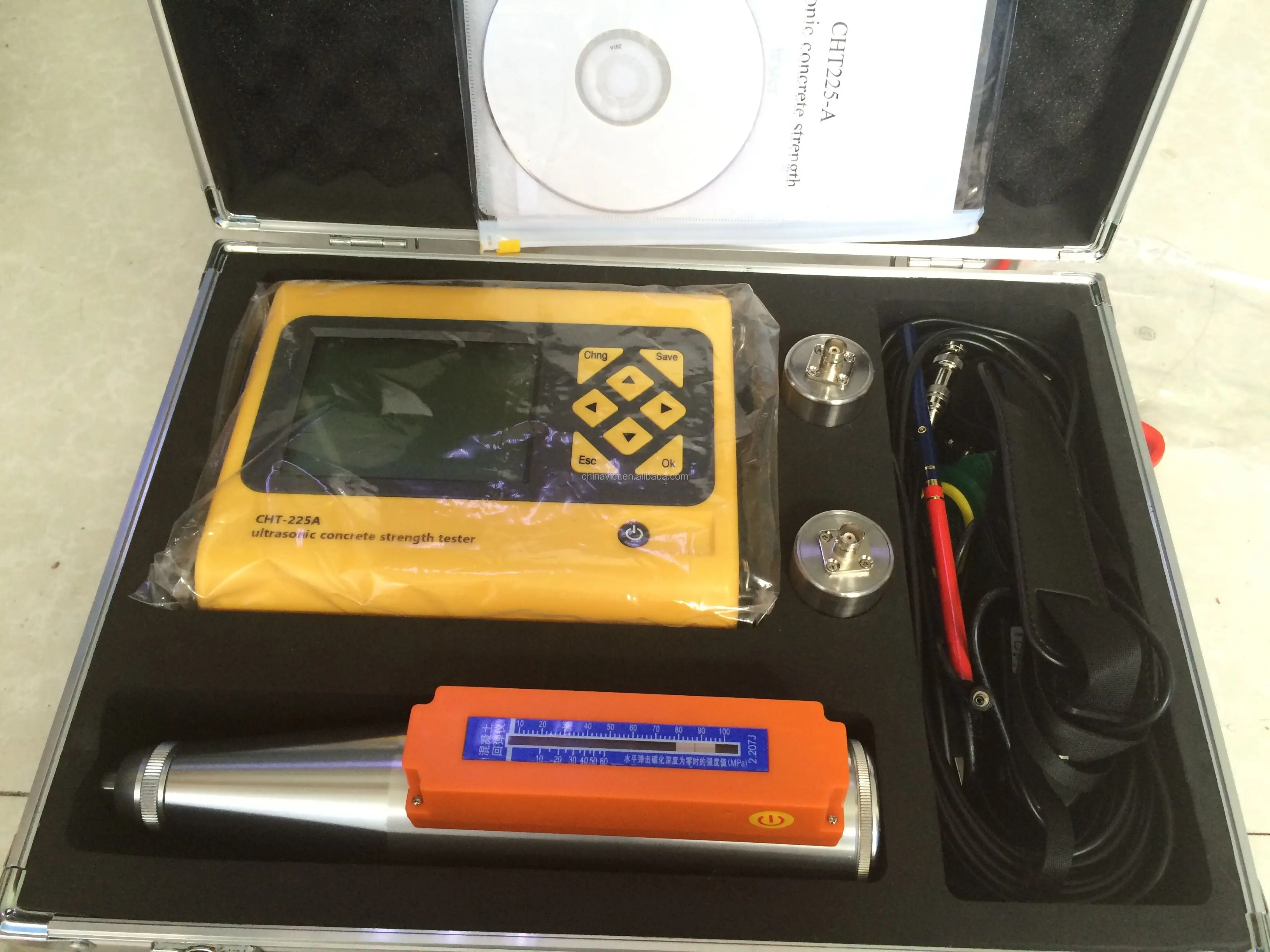 Ultrasonic Pulse Velocity Detector for Concrete Testing