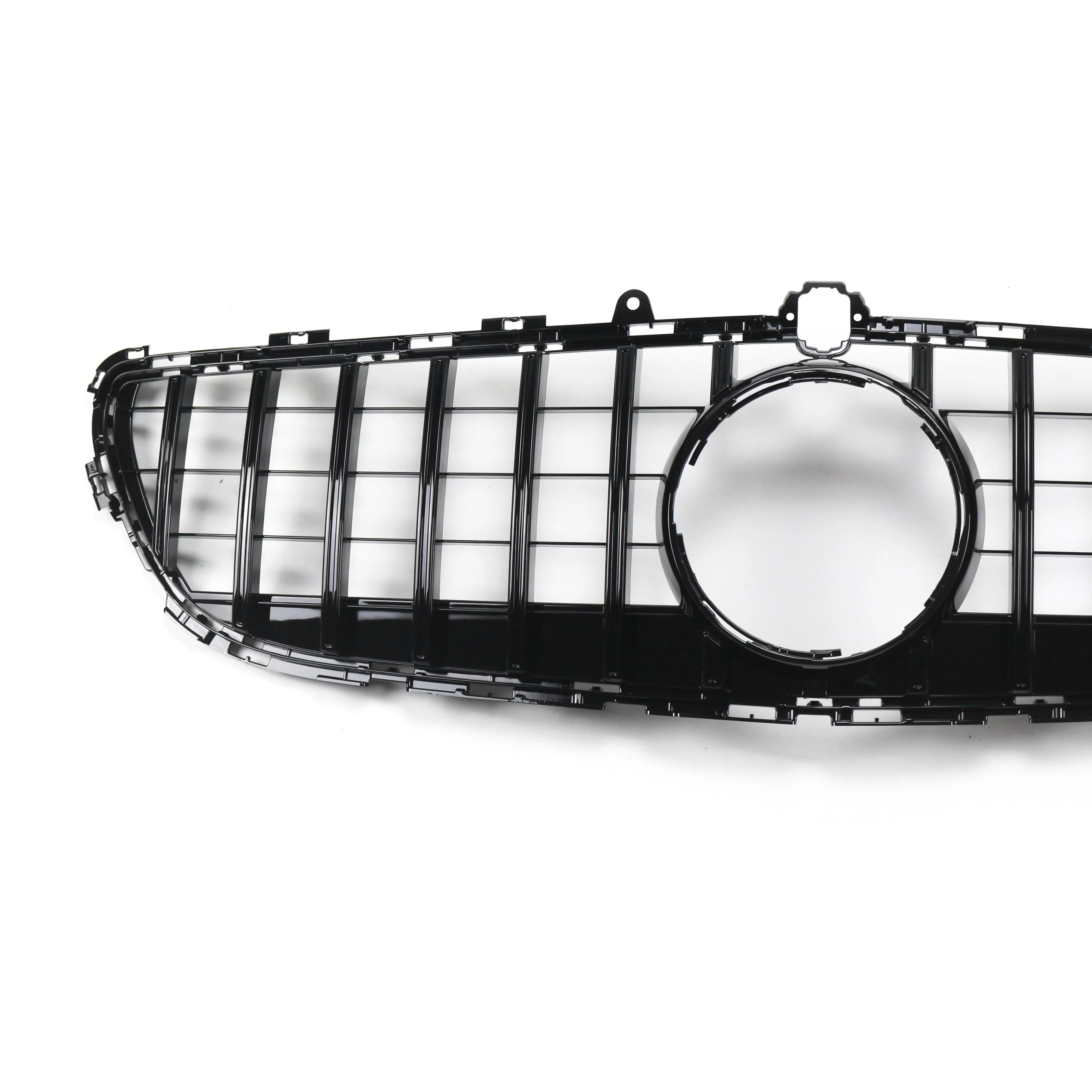 Abs Grille Black Vertical Look Grille Gtr Style Front Bumper Grill For ...