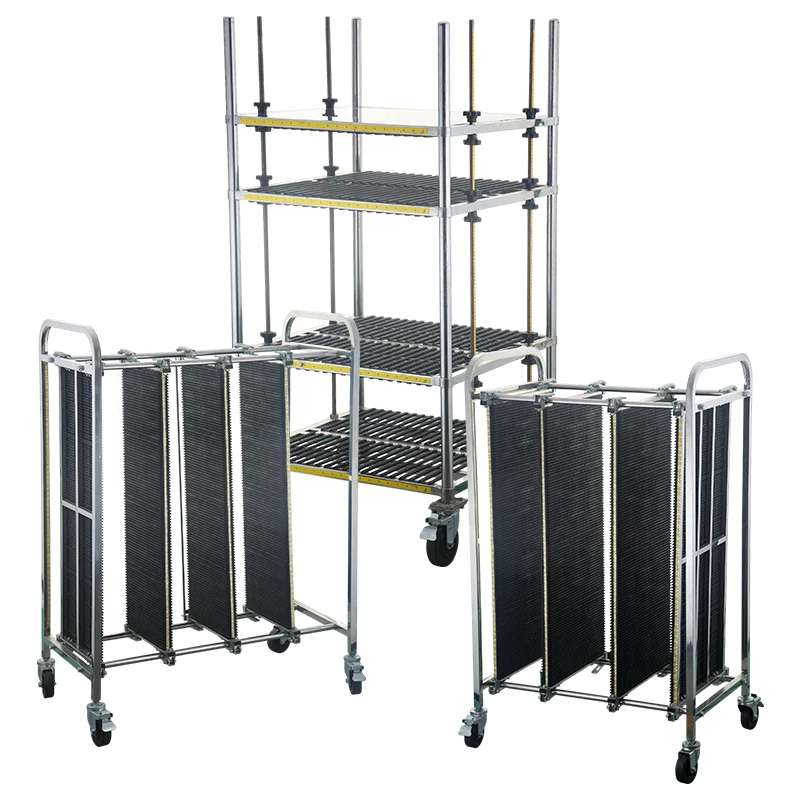 Esd PCB Storage & Handling Turnover Car Trolley Pcb Horizontal Carts