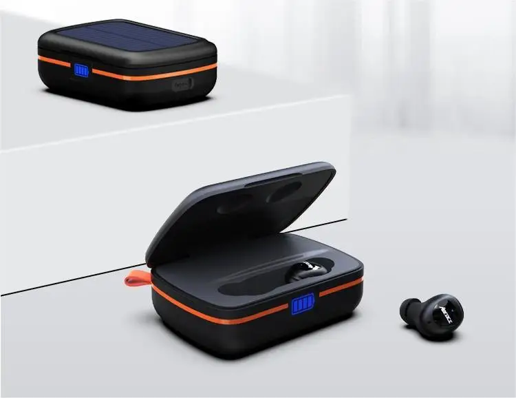 Solar Tws Charging Earbuds Bt Headset Tws Sports Handsfree Earphone ...