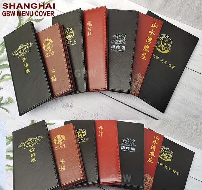 Suede Menu Covers - Elegant Protection for Restaurant Menus
