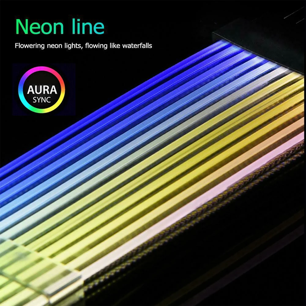 Rgb Glowing Cable Motherboard Synchronized 5v 3pin Rgb Male To Female ...