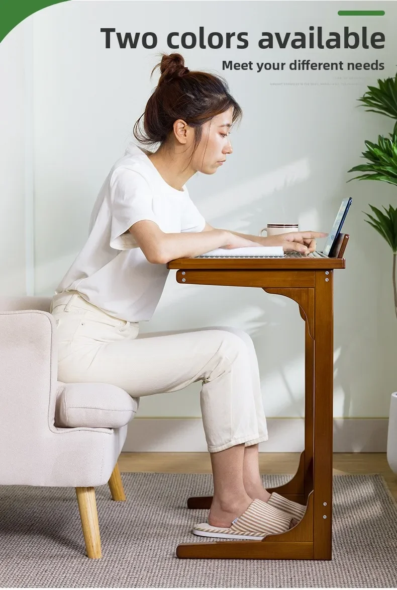 Small Square Corner Coffee Table Japanese Style Bamboo Frame Glass Top ...