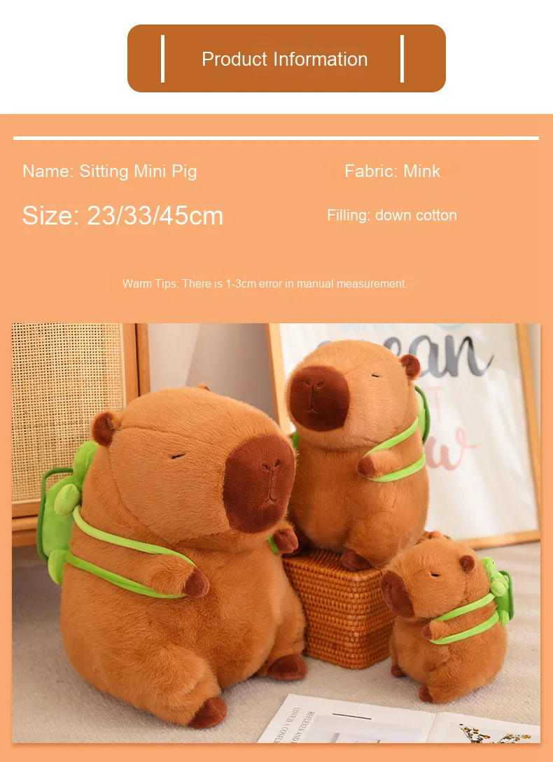 Capibala Snot Bear Capybara Cute Little Capybara Stuffed Toy Doll Super ...