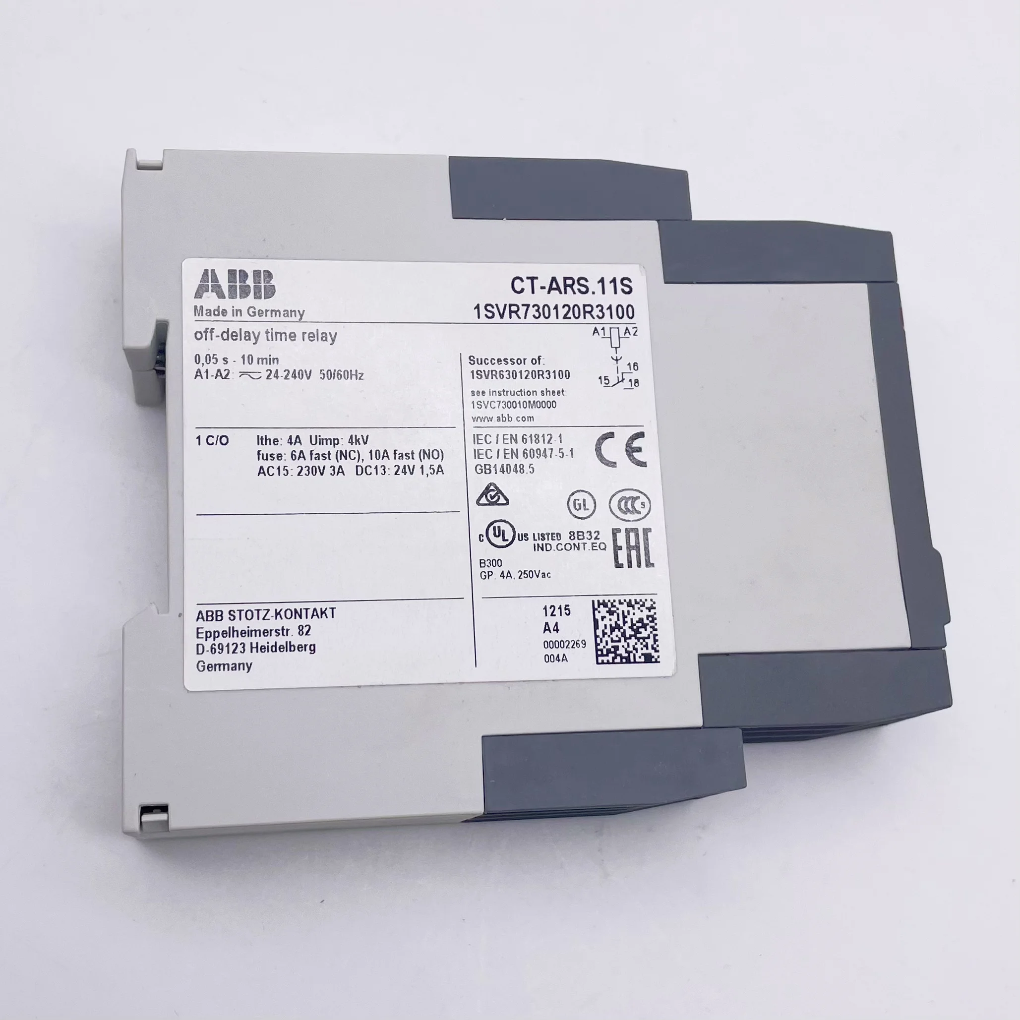 General Purpose off-Delay Time Relay CT-ARS.11S - Sealed Protect Feature