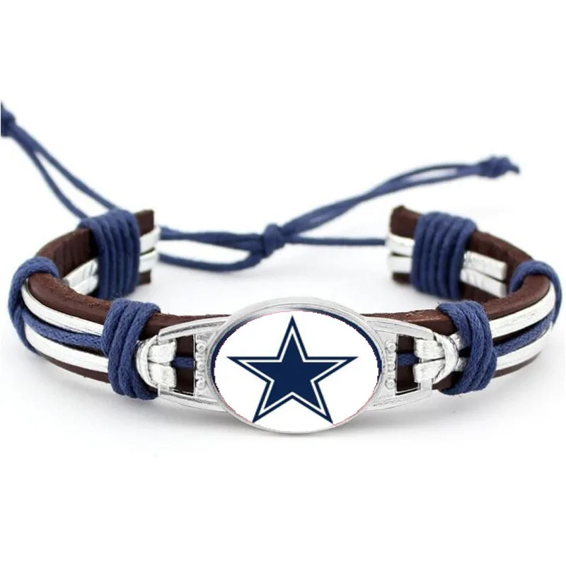 Wholesale 32 US NFL Bracelets - Unisex Adjustable Bangles