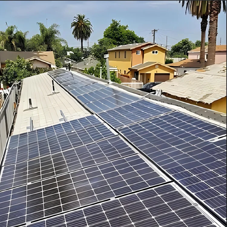 Solar Power Mounting Rail Solar Triangle Brackets Ballasted Roof Mount ...