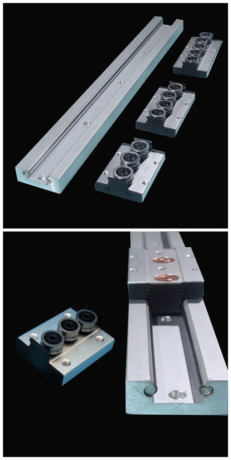 Sgb Double Axis Linear Guide Rail With Bearing Block - Smooth Motion ...