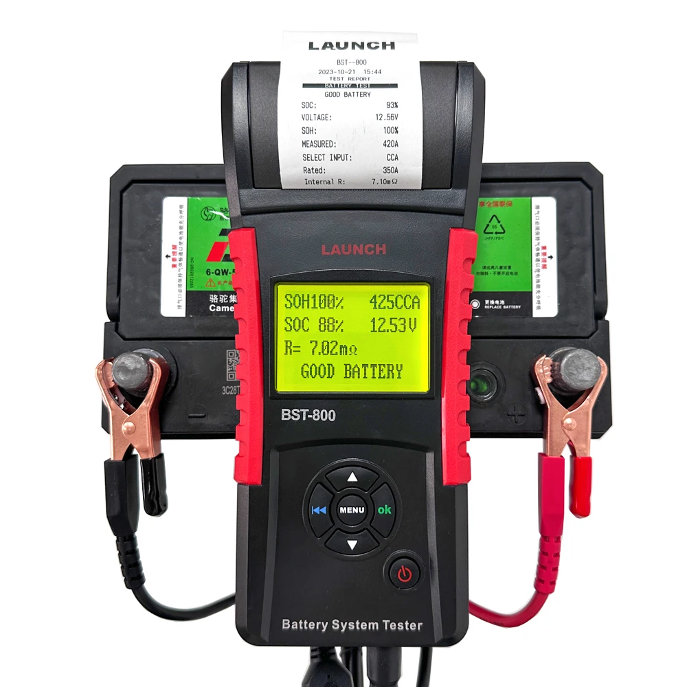 BST-800 Intelligent Battery Tester - 12V & 24V Car Battery Tester with ...