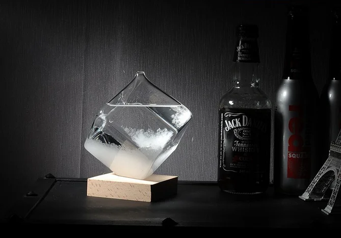 Creative Stylish Water Cube Shape Weather Forecaster Predictor Storm ...