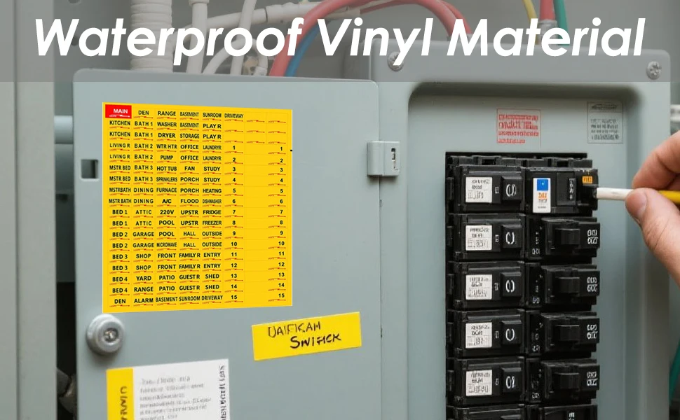 Circuit Breaker Labels Breaker Box Label 129 Electrical Panel Labels ...