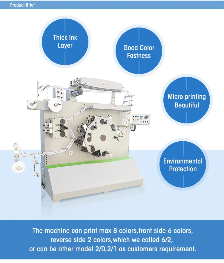 Automatic Satin Ribbon Printer Satin Ribbon Cloth Label Flexo Printing ...
