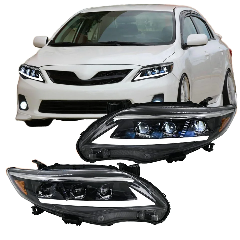 LED Headlights Modified Assembly Plug and Play LED Headlamp Fit for ...