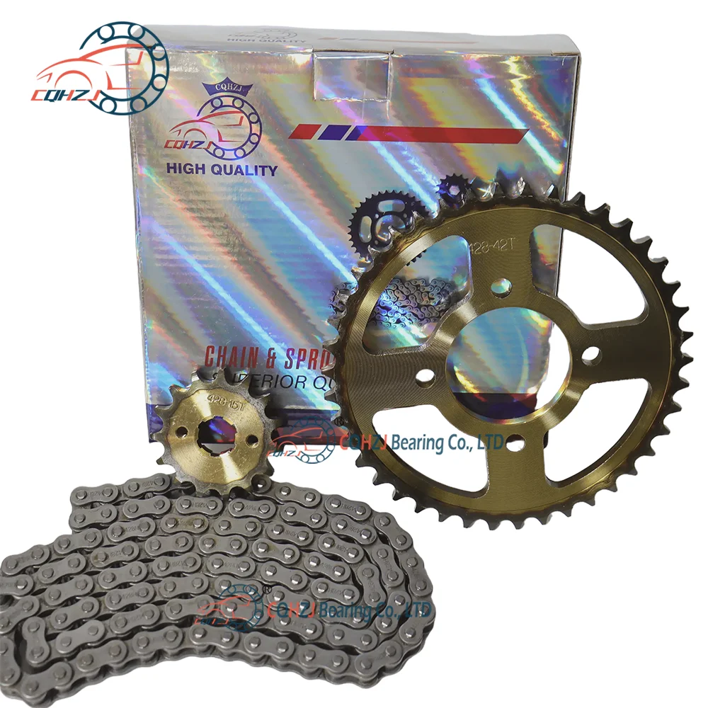 CQHZJ Durable Performance Motorcycle Transmissions Gear Chain Kit With ...