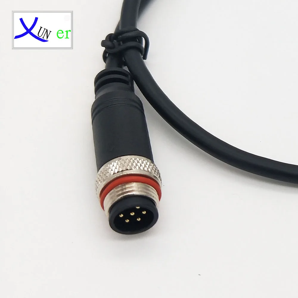 Ip67 Waterproof Male Female M12 6pins Aviation Plug Sensor Connector ...