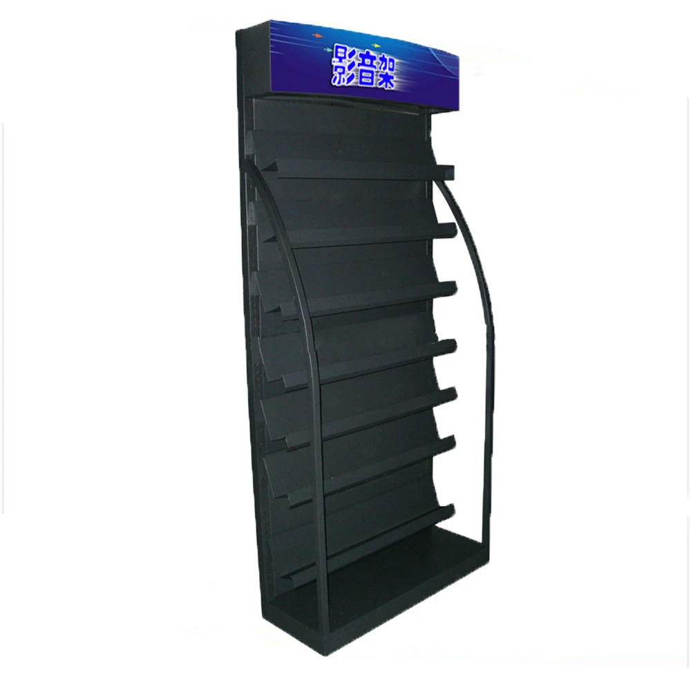 Hyx-a015a Black Dvd Rack,Metal Dvd Display Rack,Cd Dvd Rack - Buy Dvd ...