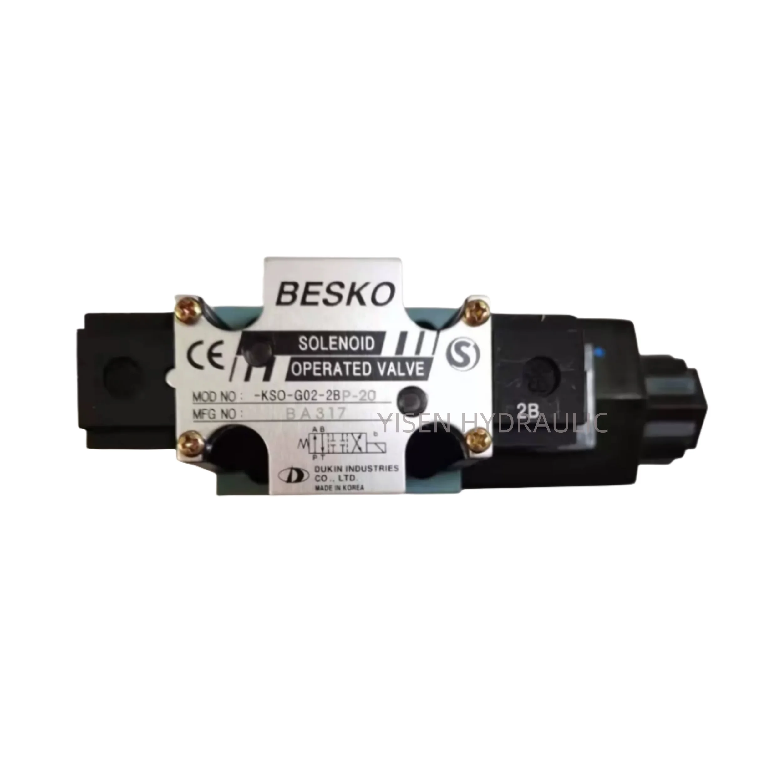Korea BESKO Solenoid Valve KSO-G02 - Reliable Hydraulic Solutions