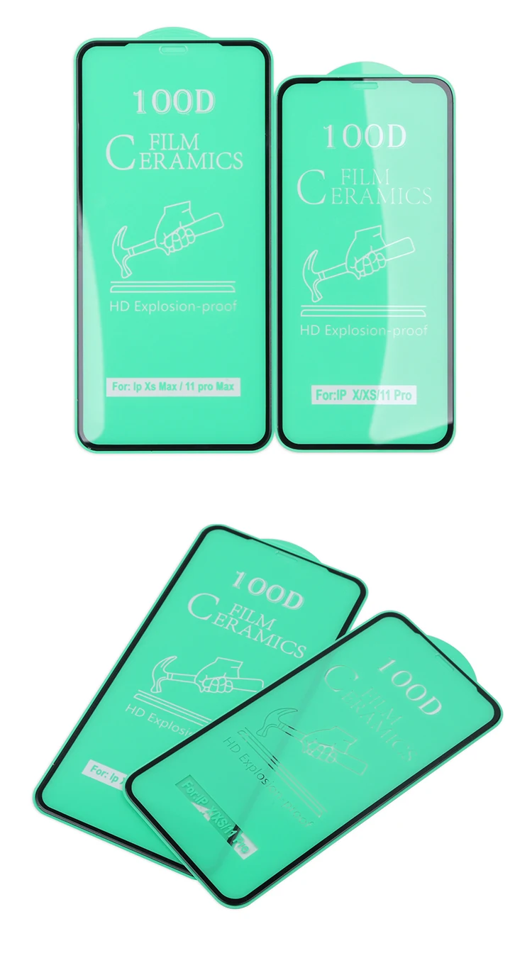 100d 9h Crystal Clear Ceramic Film Screen Protector For Iphone Series ...