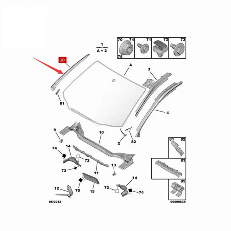508 Window Trim Left And Rightwtih Part No1606659880 1606659780 - Buy ...