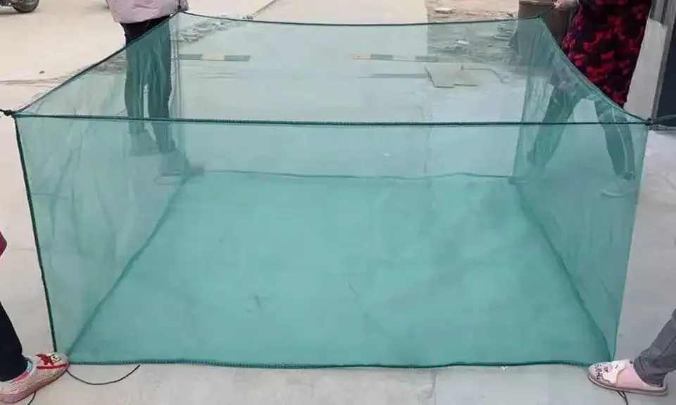4*4*4m Fish Farming Aquaculture Tanks Fish Cage Hapa Net Cage Fishing ...